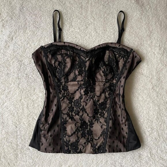 Suzy Shier | Tops | Y2k Lacy Corset Style Top | Poshmark